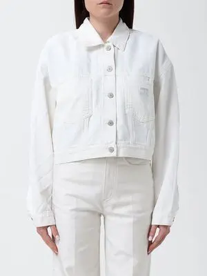 Tommy Hilfiger Denim Jacket With Classic Collar - White