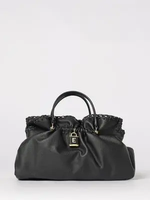 ERMANNO FIRENZE Octavia Grained Synthetic Leather Bag - Black