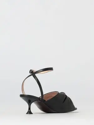 COCCINELLE Furoshiki Leather Sandals With Bow Detail - Black