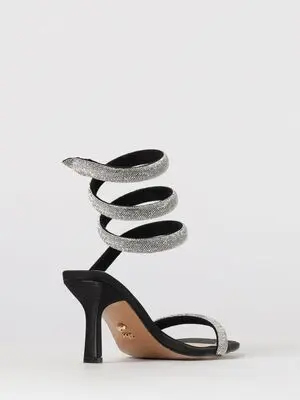 TWENTY FOURHAITCH Centauro Satin Sandals With Rhinestones