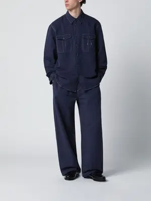 Studio Nicholson Casual Cotton And Linen Shirt