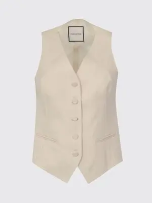 Tagliatore Single-breasted Slim Fit Tailored Linen Waistcoat