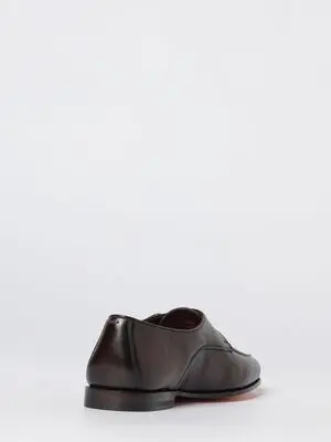 Santoni Leather Monk Strap Shoes