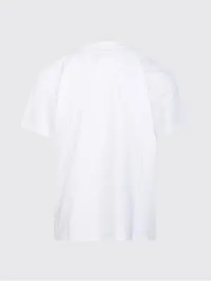 Barbour Crewneck Cotton T-shirt With Front Printed Logo - White
