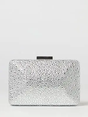TWENTY FOURHAITCH Niger Crystal Clutch - Silver