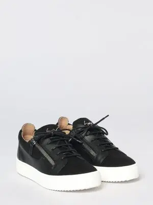 GIUSEPPE ZANOTTI Frankie Leather And Canvas Sneakers