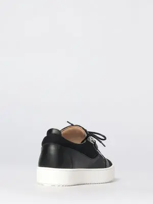 GIUSEPPE ZANOTTI Frankie Leather And Canvas Sneakers
