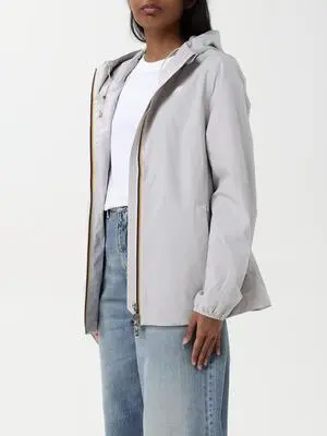 K-WAY Marguerite Technical Fabric Jacket - Grey