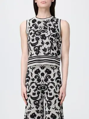 Liu Jo Sleeveless Knit Top With Liberty Motif