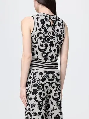 Liu Jo Sleeveless Knit Top With Liberty Motif