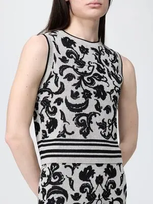 Liu Jo Sleeveless Knit Top With Liberty Motif