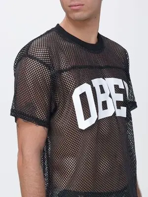 Obey Mesh T-shirt With Logo - Black