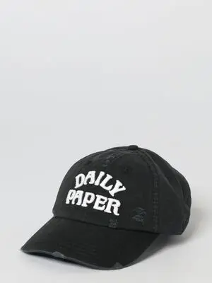 DAILY PAPER Embroidered Cotton Baseball Cap - Black