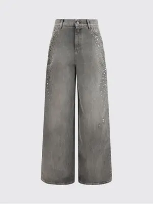 GOLDEN GOOSE Embellished Wide Leg Jeans