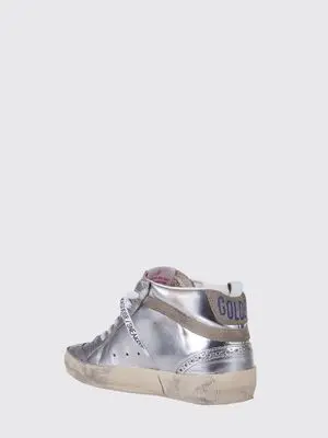 GOLDEN GOOSE Mid-star Suede Sneakers With Worn Effect