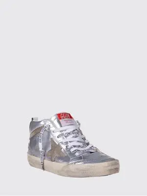 GOLDEN GOOSE Mid-star Leather And Suede Distressed Sneakers