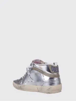 GOLDEN GOOSE Mid-star Leather And Suede Distressed Sneakers