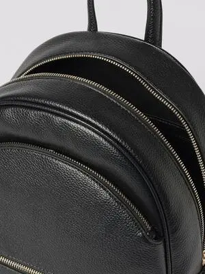 ERMANNO FIRENZE Grained Synthetic Leather Backpack - Black