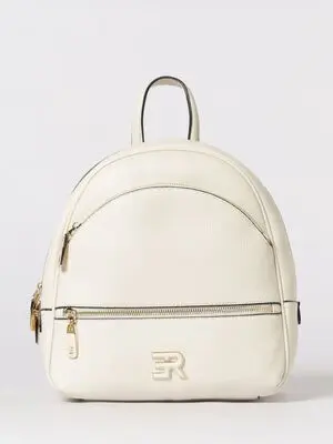 ERMANNO FIRENZE Grained Synthetic Leather Backpack - Ivory