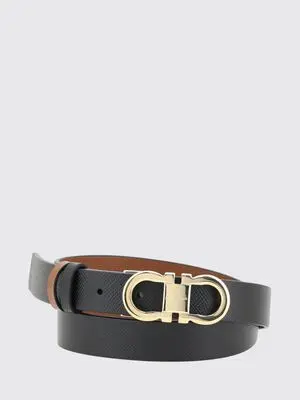 FERRAGAMO Leather Belt - Black
