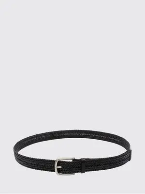 Orciani Woven Leather Belt - Brown