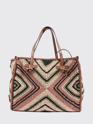 GIANNI CHIARINI Marcella Crochet Raffia Bag - Multicolor