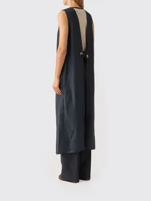 Liviana Conti Long Linen Blend Vest