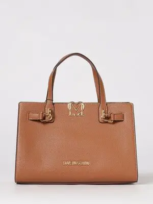 Moschino Grained Faux Leather Bag - Brown