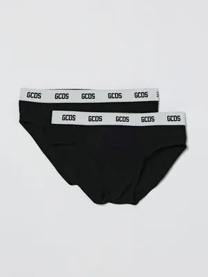 Gcds Set Of 2 Stretch Cotton Briefs - Black