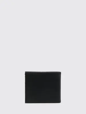 Emporio Armani Saffiano Bifold Wallet With Monogram And Eagle Logo