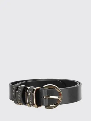 Pinko Leather Belt With Studs - Black