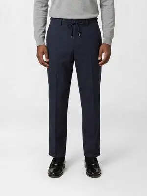 BRIGLIA 1949 Wool Drawstring Trousers - Blue