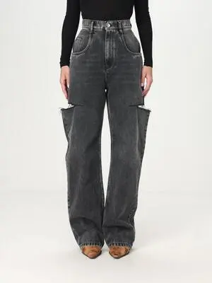 MAISON MARGIELA Wash Wide Leg Jeans - Black