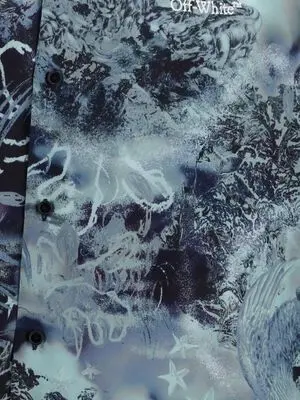 Off-White Printed Viscose Shirt