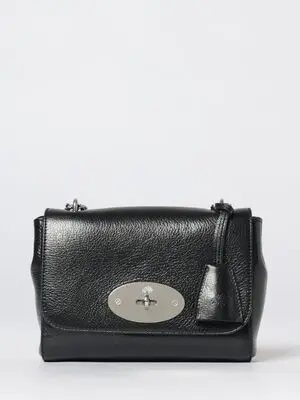 Mulberry Lily Mini Grained Glossy Leather Bag - Black