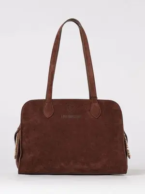 Moschino Faux Suede Bag - Brown