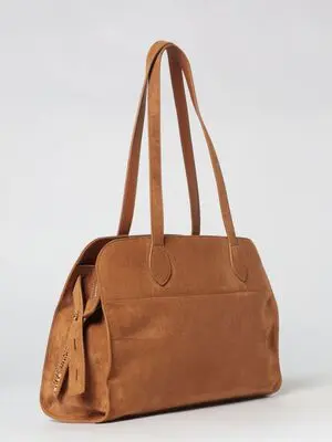 Moschino Faux Suede Bag - Camel