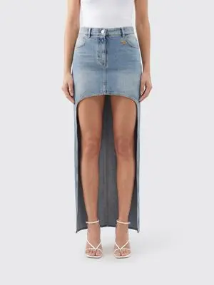 COURREGES Asymmetric Denim Skirt - Blue