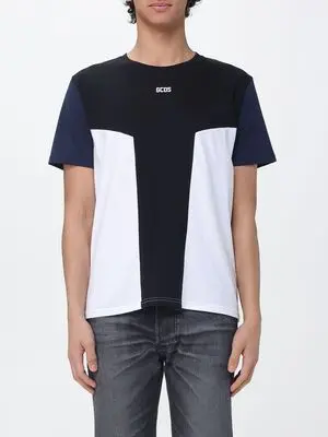 Gcds Cotton T-shirt With Logo - Black