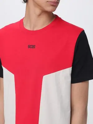 Gcds Cotton T-shirt With Logo - Red