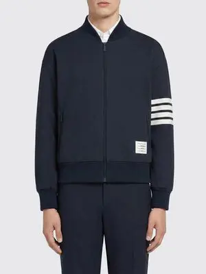 Thom Browne 4-bar Viscose Blend Bomber Jacket - Blue