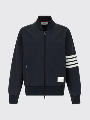 Thom Browne 4-bar Viscose Blend Bomber Jacket - Blue