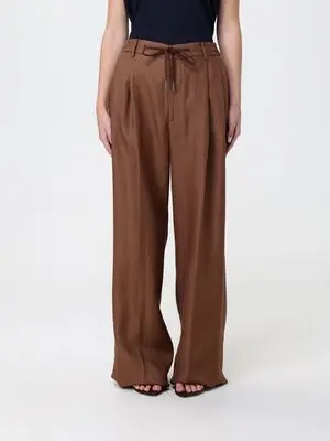 Tagliatore Linen Wide-leg Trousers - Brown