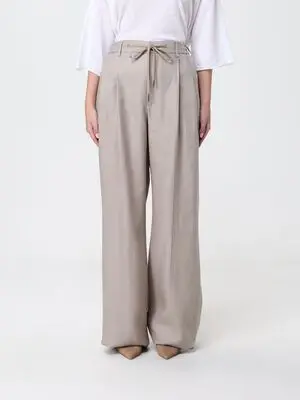 Tagliatore Linen Wide-leg Trousers - Grey