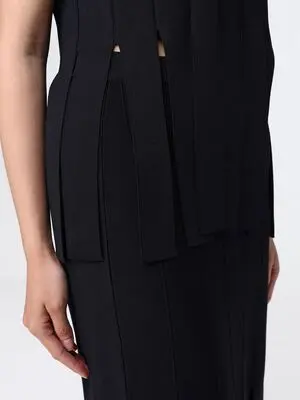 Liu Jo Viscose Crew Neck Sweater - Black