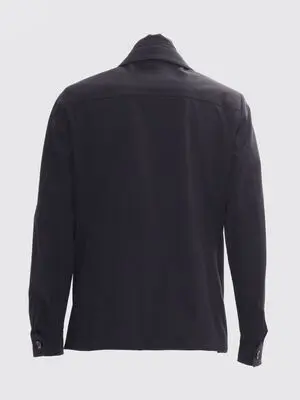 MOORER Double-breasted Technical Fabric Coat