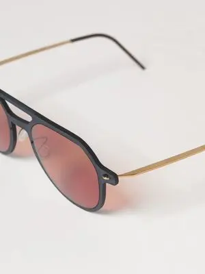LINDBERG 83050 Aviator Sunglasses - Brown
