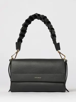 COCCINELLE Shoulder Bag With Braided Handle - Black