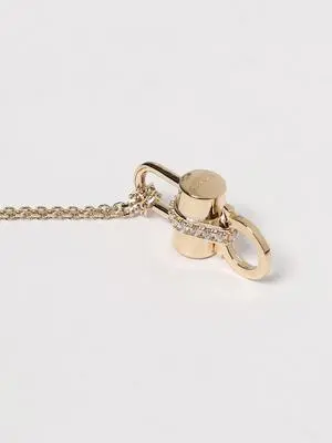 FERRAGAMO Tone Pendant Necklace With Crystal Embellishments