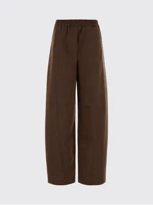 GANNI Wool Wide Leg Trousers